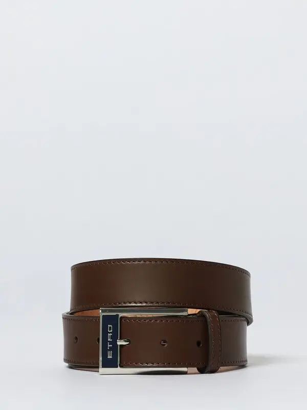 Etro Leather Belt - Brown