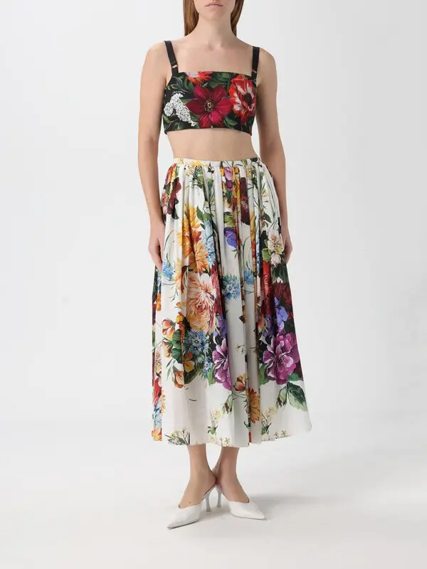 Dolce & Gabbana Floral Print Skirt