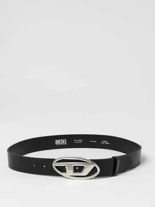 DIESEL Leather Belt - Black
