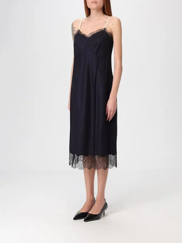 Carven Lace Trim Slip Dress