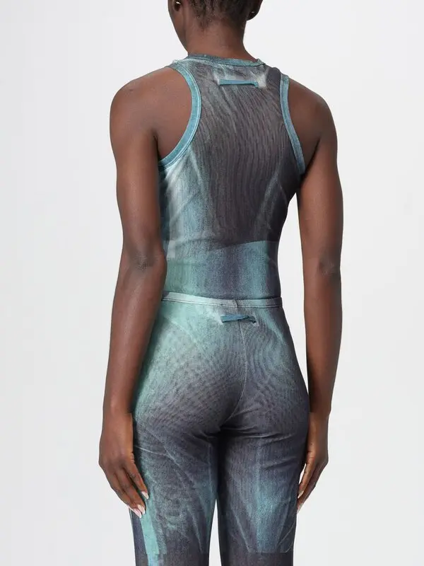JEAN PAUL GAULTIER Graphic Print Tank Top - Indigo