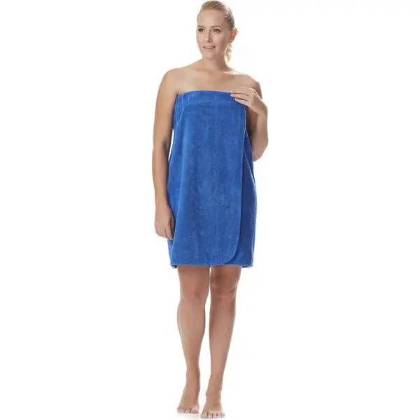 ARUS Gots Certified Organic Cotton Shower Bath Wrap - Azul