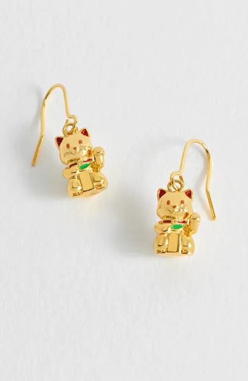 Estée Lauder Lucky Cat Drop Earrings