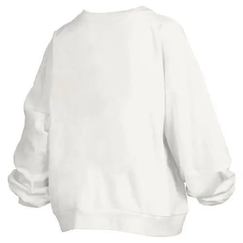 PRESSBOX Ohio State Buckeyes Retro Logo Oversized Pullover Sweatshirt
