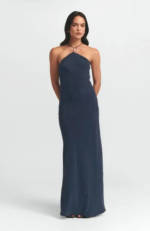 ST MRLO Anais Slip Maxi Dress - Shadow Navy