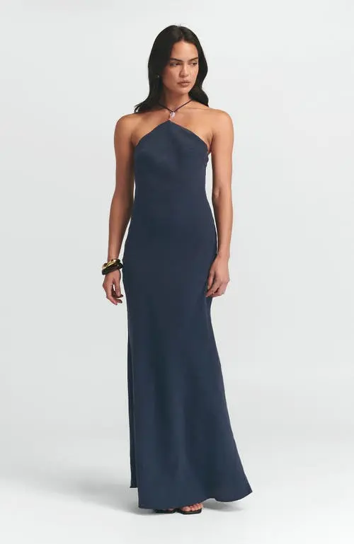 ST MRLO Anais Slip Maxi Dress - Shadow Navy