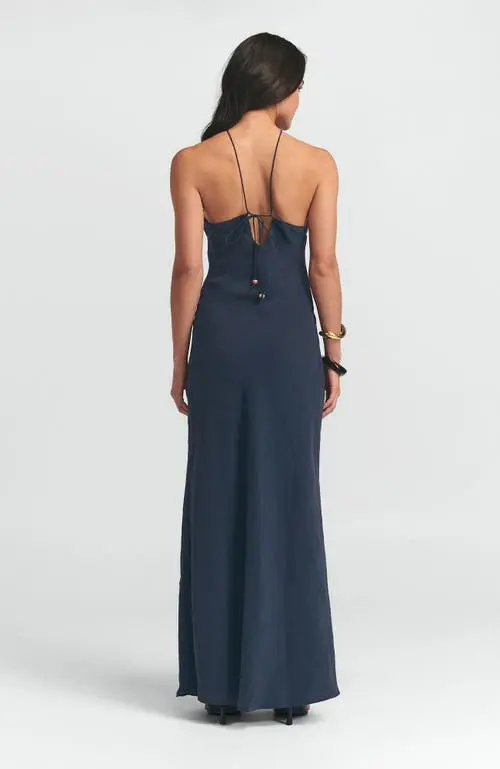 ST MRLO Anais Slip Maxi Dress - Shadow Navy