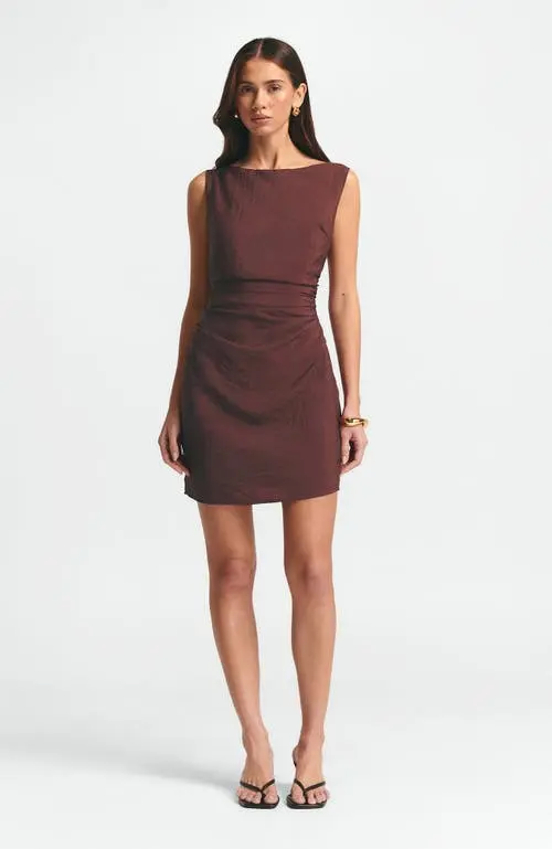 ST MRLO Sara Mini Dress - Burgundy