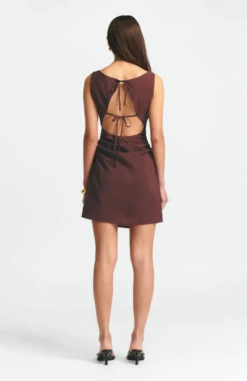 ST MRLO Sara Mini Dress - Burgundy