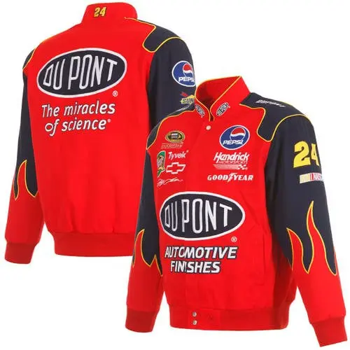 JH DESIGN Jeff Gordon Dupont Twill Driver Uniform Full-snap Jacket - Red
