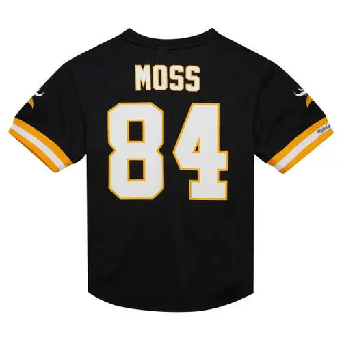 Mitchell & Ness Randy Moss Minnesota Vikings Retired Player Name & Number Mesh Top