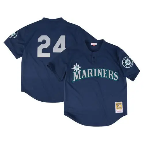 Profile Seattle Mariners Big & Tall Cooperstown Collection Mesh Batting Practice Jersey