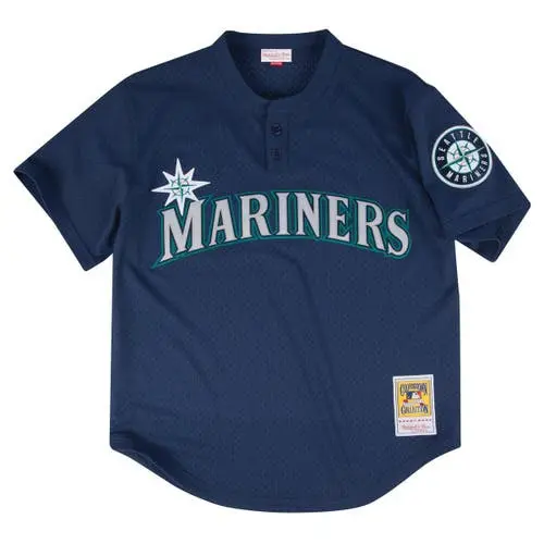 Profile Seattle Mariners Big & Tall Cooperstown Collection Mesh Batting Practice Jersey