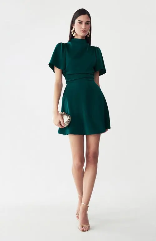 WILLA Saray Mini Dress - Emerald