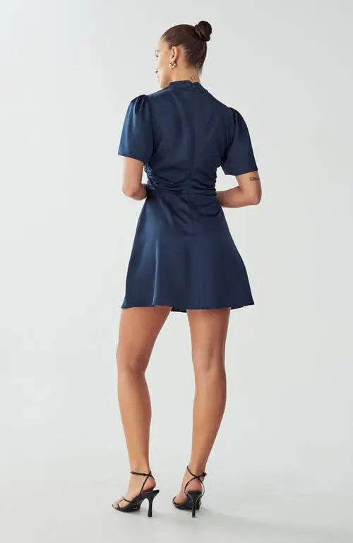 WILLA Saray Mini Dress - Navy Blue
