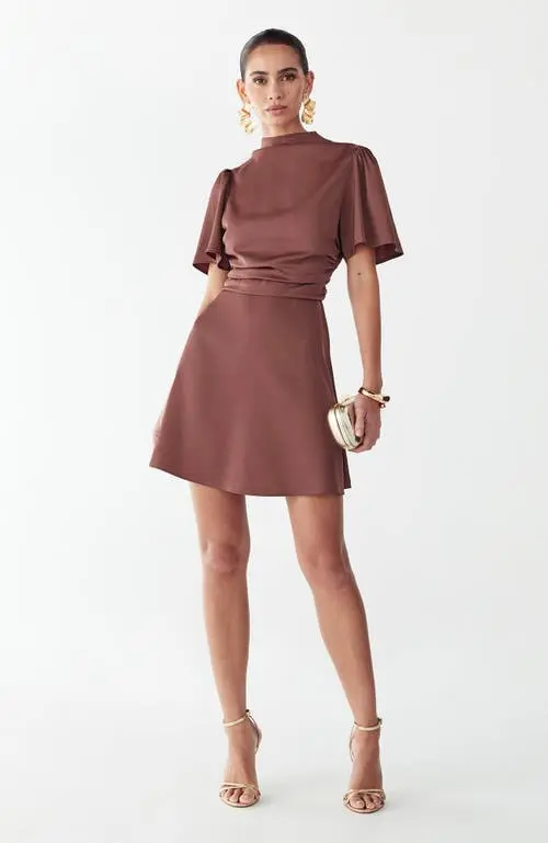 WILLA Saray Mini Dress - Rosewood