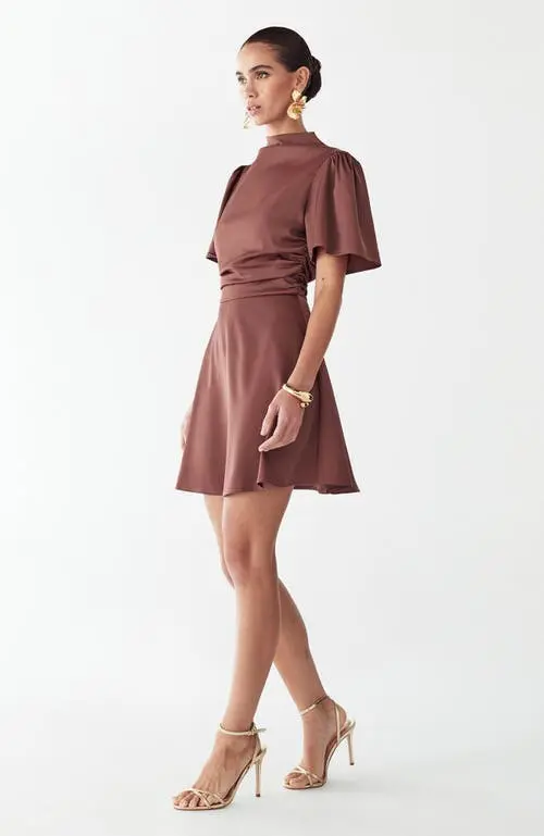 WILLA Saray Mini Dress - Rosewood