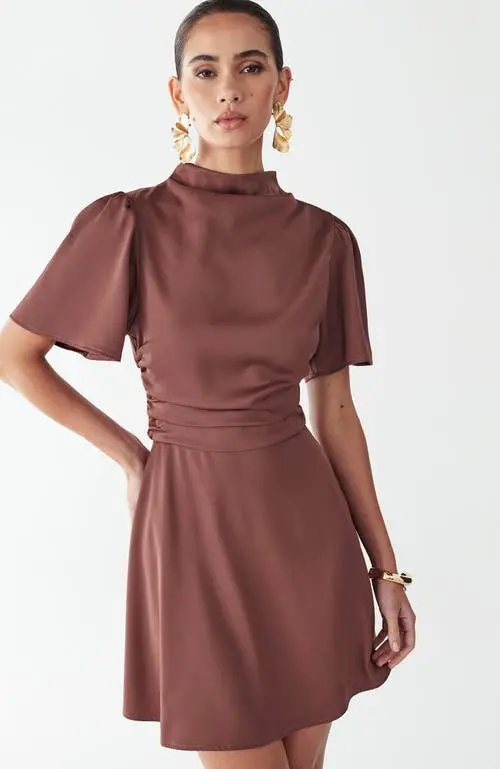 WILLA Saray Mini Dress - Rosewood