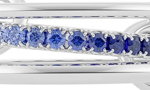 SPINELLI KILCOLLIN Petunia Ombré Blue Sapphire Linked Ring