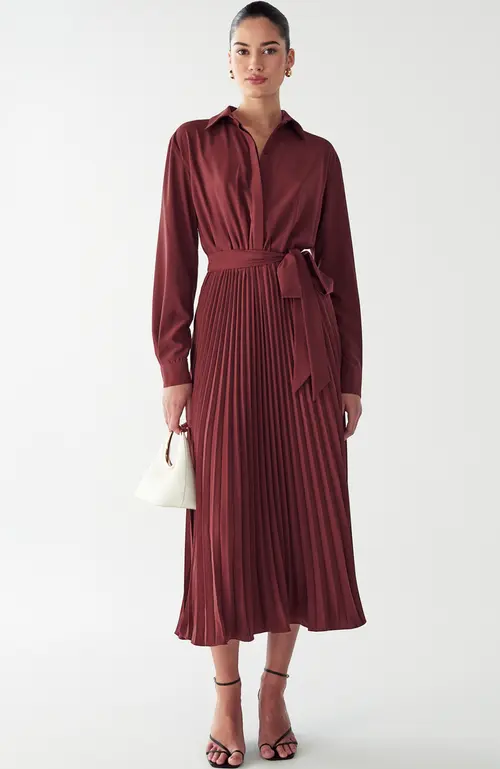 WILLA Mckenzi Midi Blouson Dress