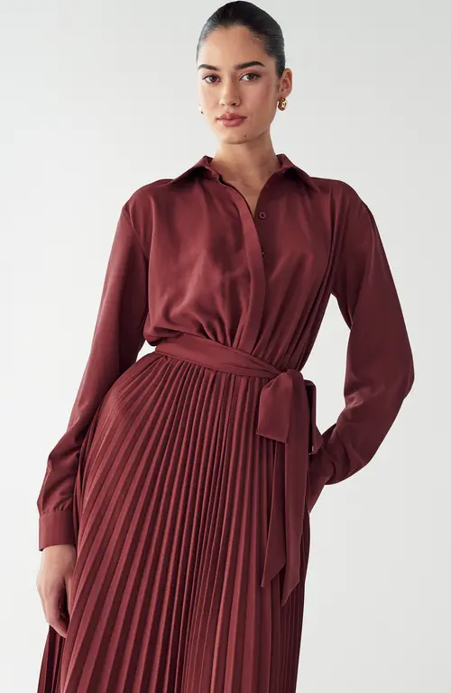 WILLA Mckenzi Midi Blouson Dress