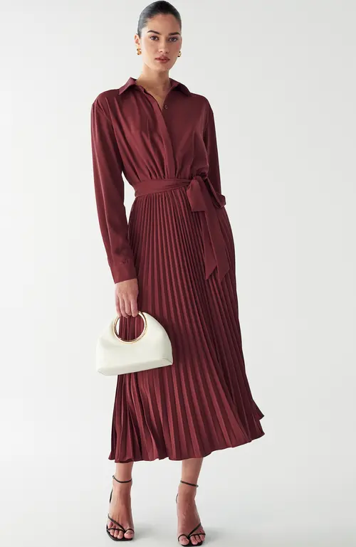 WILLA Mckenzi Midi Blouson Dress