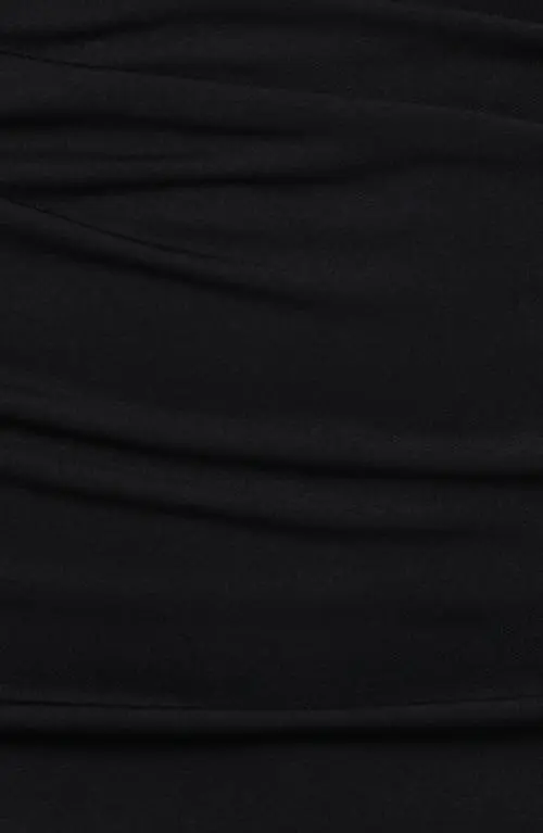 PETAL & PUP Ruched Long Sleeve Midi Dress