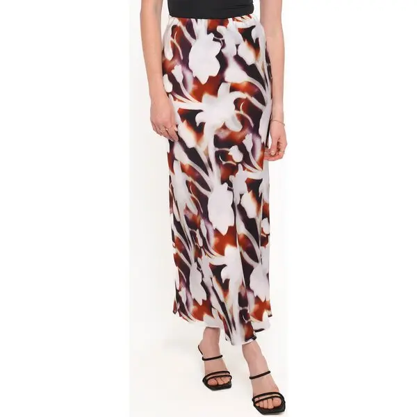 PETAL & PUP Printed Maxi Skirt - Blurred Floral