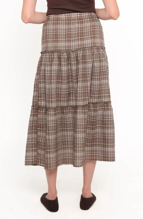 PETAL & PUP Campbell Tiered Maxi Dress - Juno Check