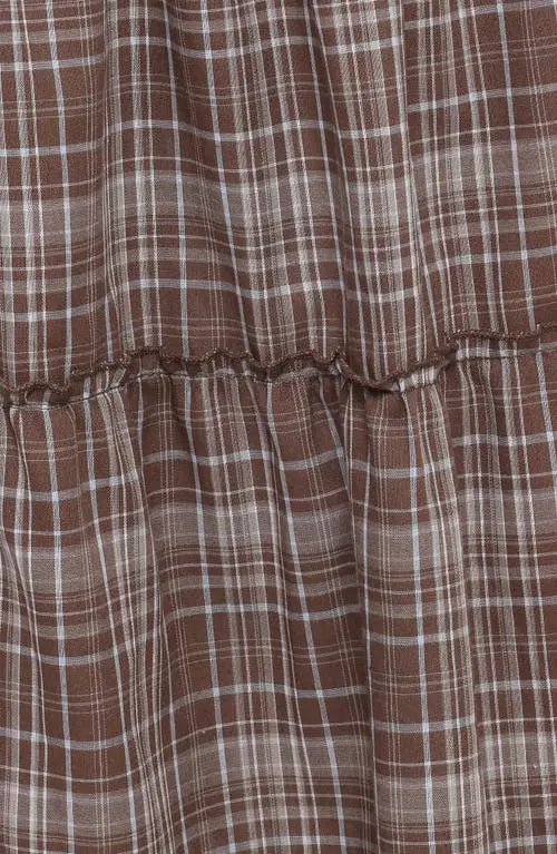 PETAL & PUP Campbell Tiered Maxi Dress - Juno Check