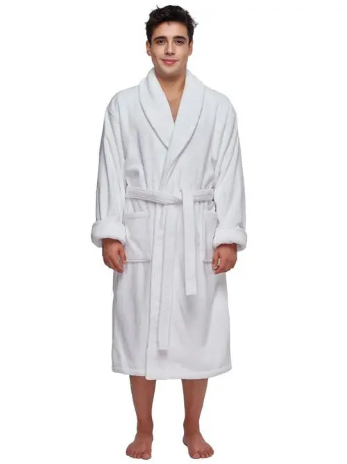 ARUS Luxury Turkish Cotton Heavy Robe - White