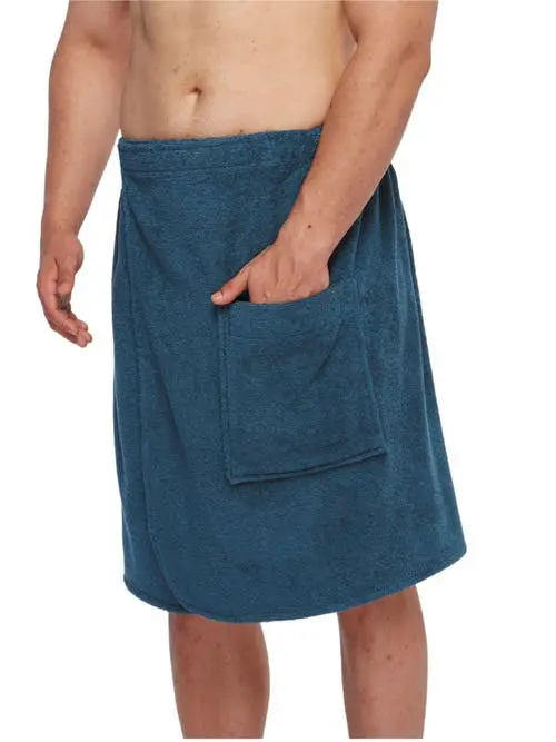 ARUS Gots Certified Organic Cotton Shower Wrap - Aegean Blue