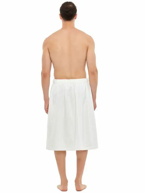 ARUS Gots Certified Organic Cotton Shower Wrap - White
