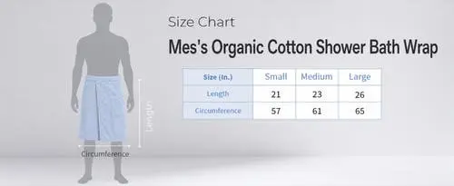 ARUS Gots Certified Organic Cotton Shower Wrap - White