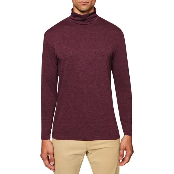 CON.STRUCT Solid Mock Neck Long Sleeve Shirt