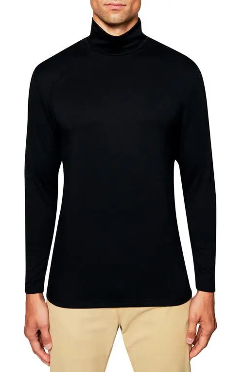 CON.STRUCT Mock Neck Long Sleeve Shirt - Black