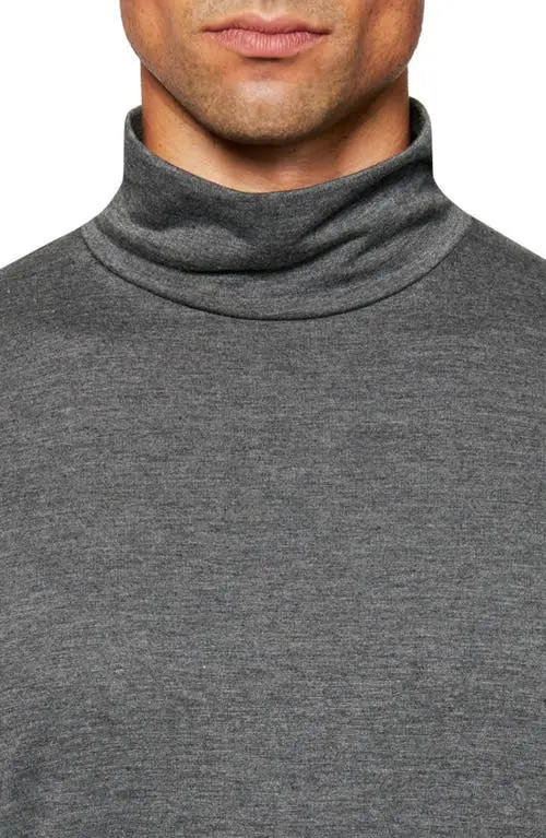 CON.STRUCT Mock Neck Long Sleeve Shirt - Grey Heather