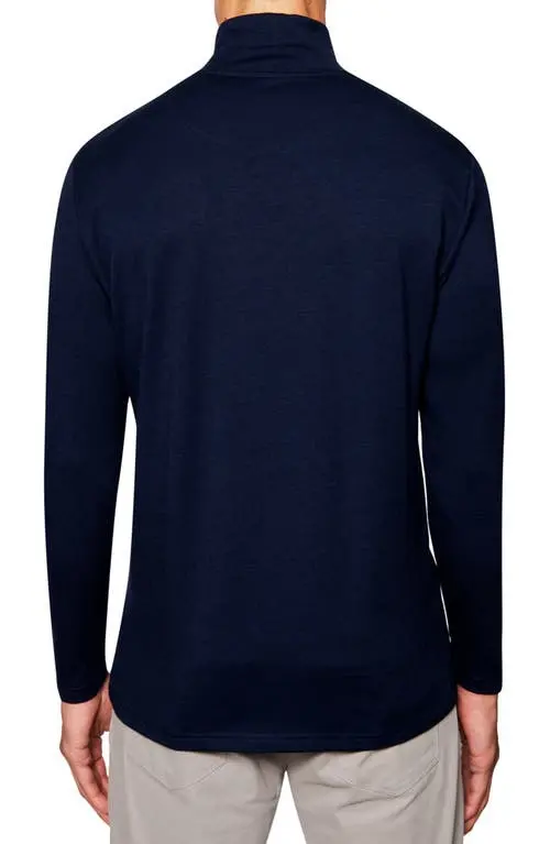 CON.STRUCT Mock Neck Long Sleeve Shirt - Navy