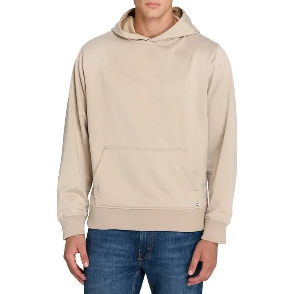 CON.STRUCT Solid Cross-dyed Fleece Hoodie - Cream