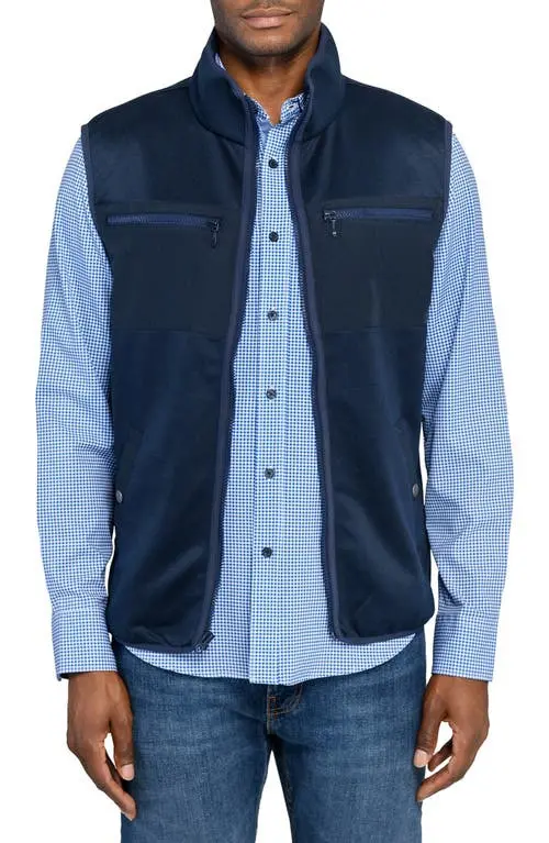 CON.STRUCT Solid Fleece Performance Vest - Navy