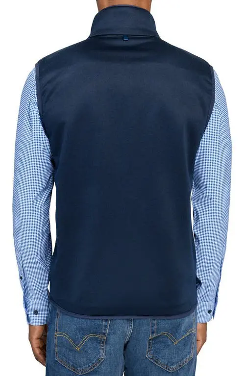 CON.STRUCT Solid Fleece Performance Vest - Navy