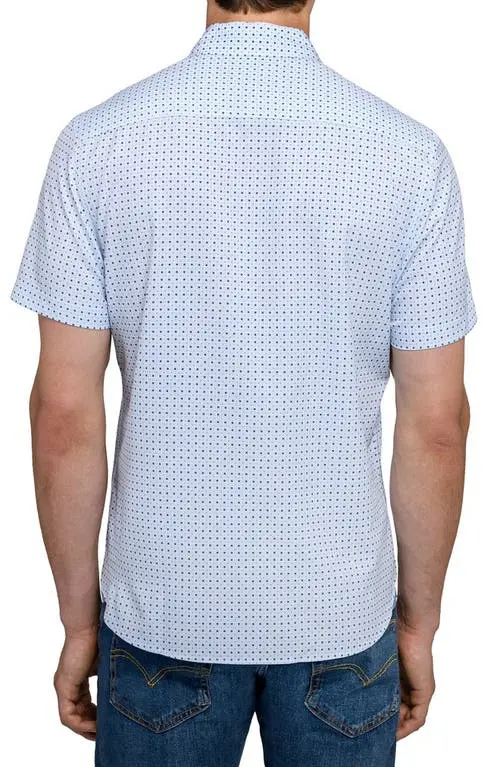 CON.STRUCT Dash Duo Woven Short Sleeve Basic - White/blue