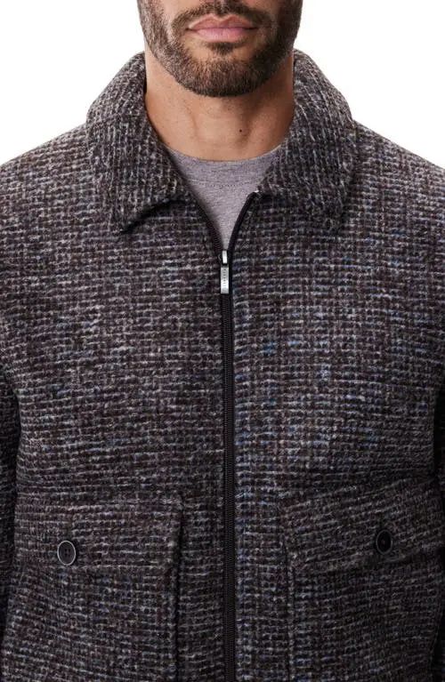 Robert Barakett Crue Tweed Bomber Jacket