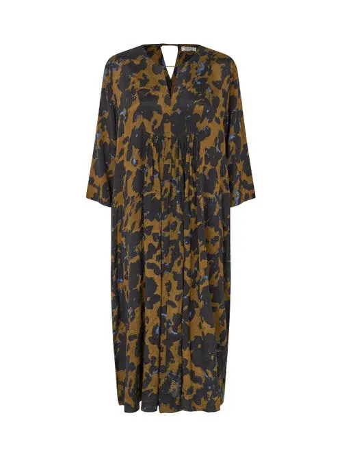 MASAI COPENHAGEN Manadyne V-neck A-shape Midi Dress