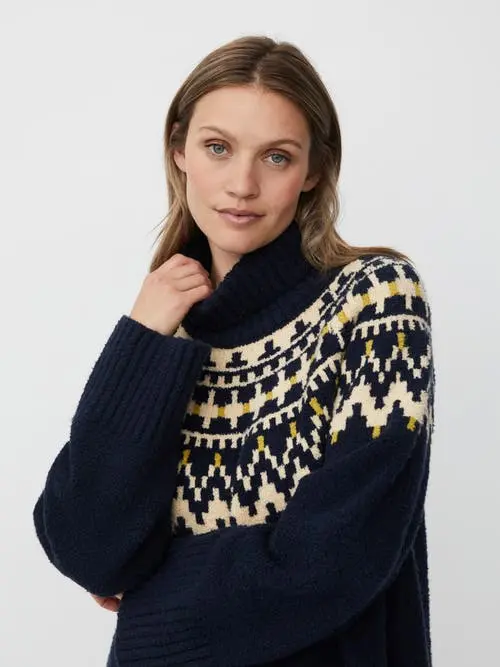 MASAI COPENHAGEN Long Sleeve High Neck Knit Sweater