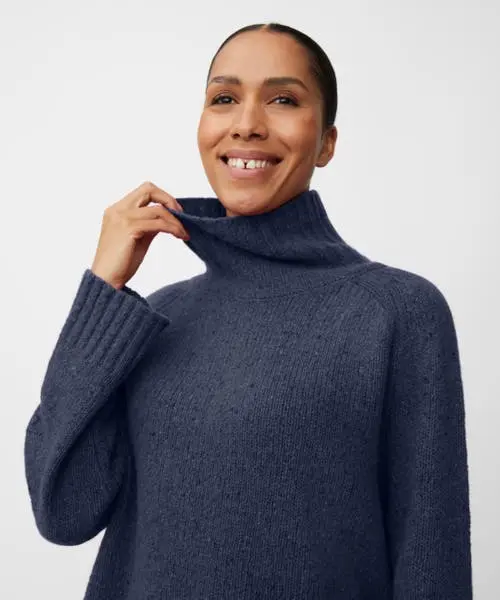 MASAI COPENHAGEN Mafenoria Turtleneck Sweater - Navy Blazer