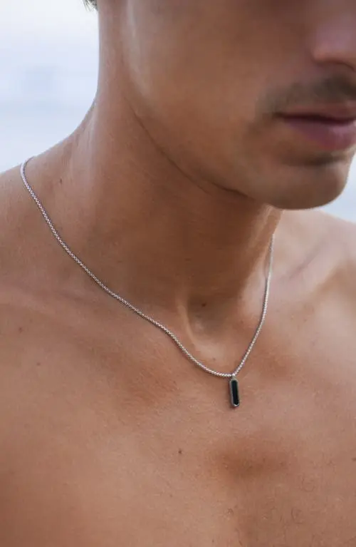 Estée Lauder Black Onyx Pendant Necklace