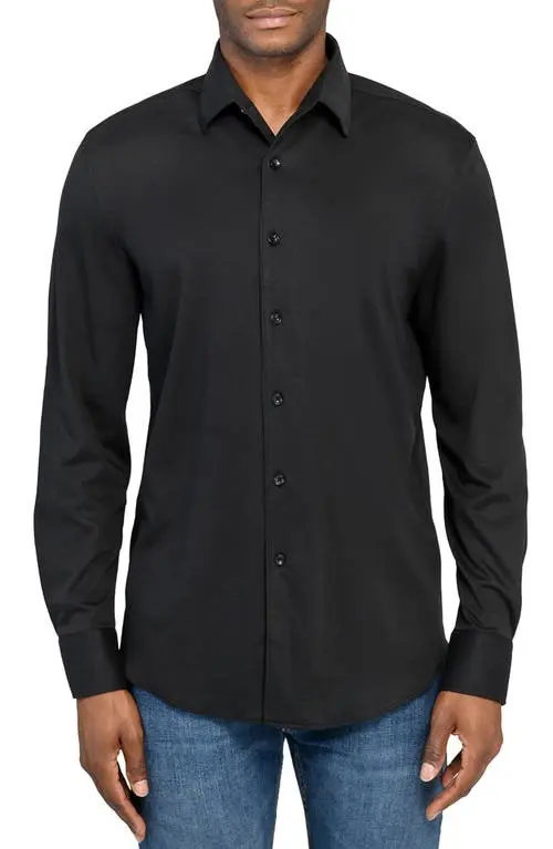 BROOKLYN BRIGADE Solid Knit Long Sleeve Basic - Black