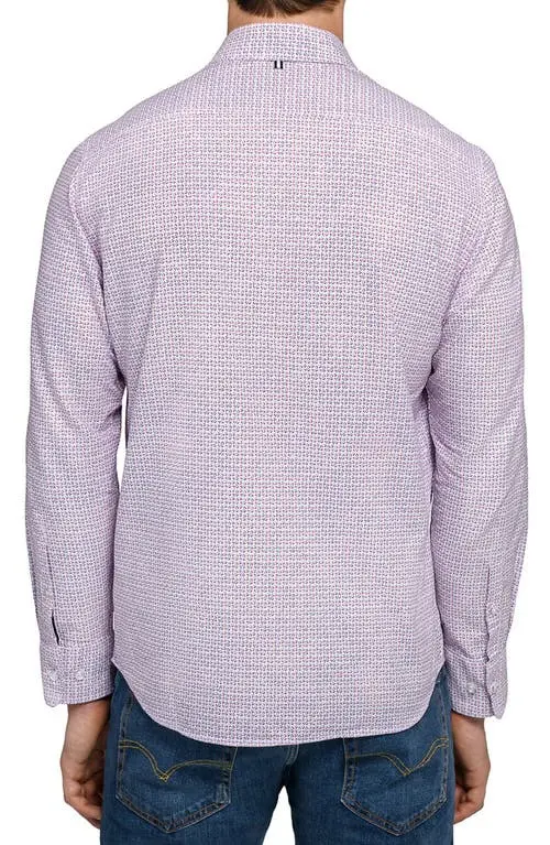 BROOKLYN BRIGADE Geo Print Oxford Basic - White