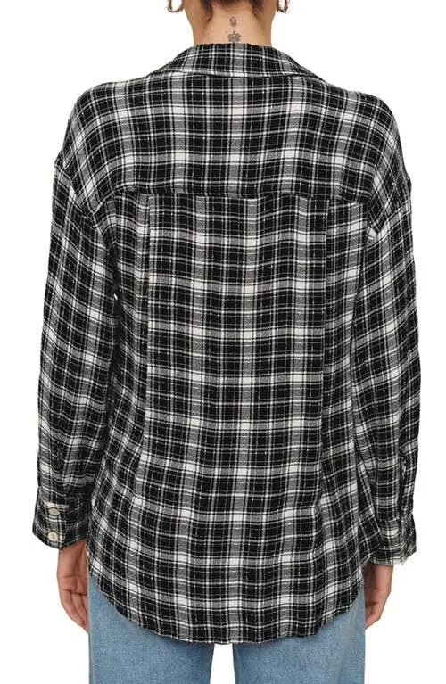 Bella Dahl Plaid Oversized Button-up Shirt